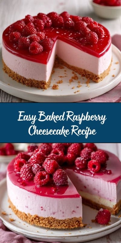 Easy Baked Raspberry Cheesecake: Creamy, Dreamy Delight