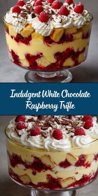 White Chocolate Raspberry Trifle Recipe - Irresistible Dessert Delight