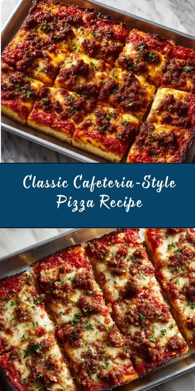 Old School Cafeteria-Style Pizza Recipe - Recreate Nostalgic Cafeteria ...