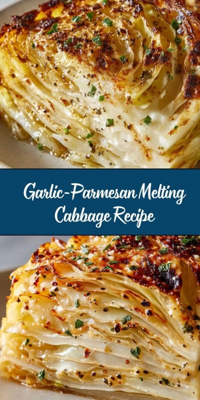Garlic-Parmesan Melting Cabbage Recipe: Roasted Cabbage with Garlic ...