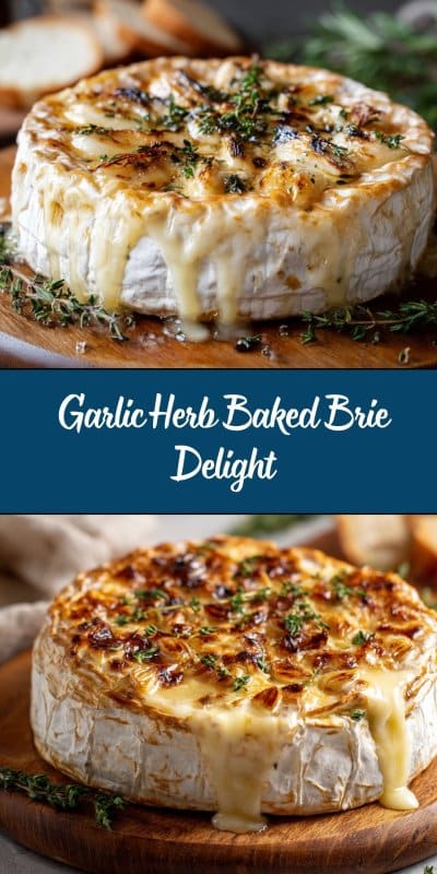 Savory Baked Brie - Irresistible Garlic and Herb Delight