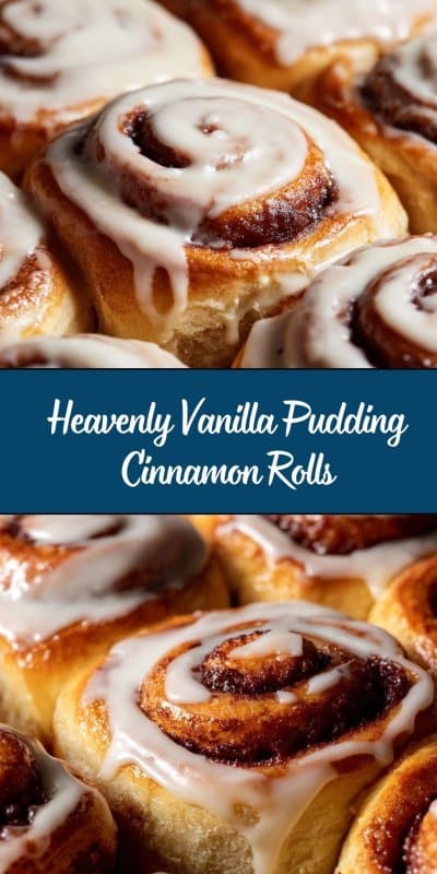 Vanilla Pudding Cinnamon Rolls Recipe - Irresistibly Fluffy Delight